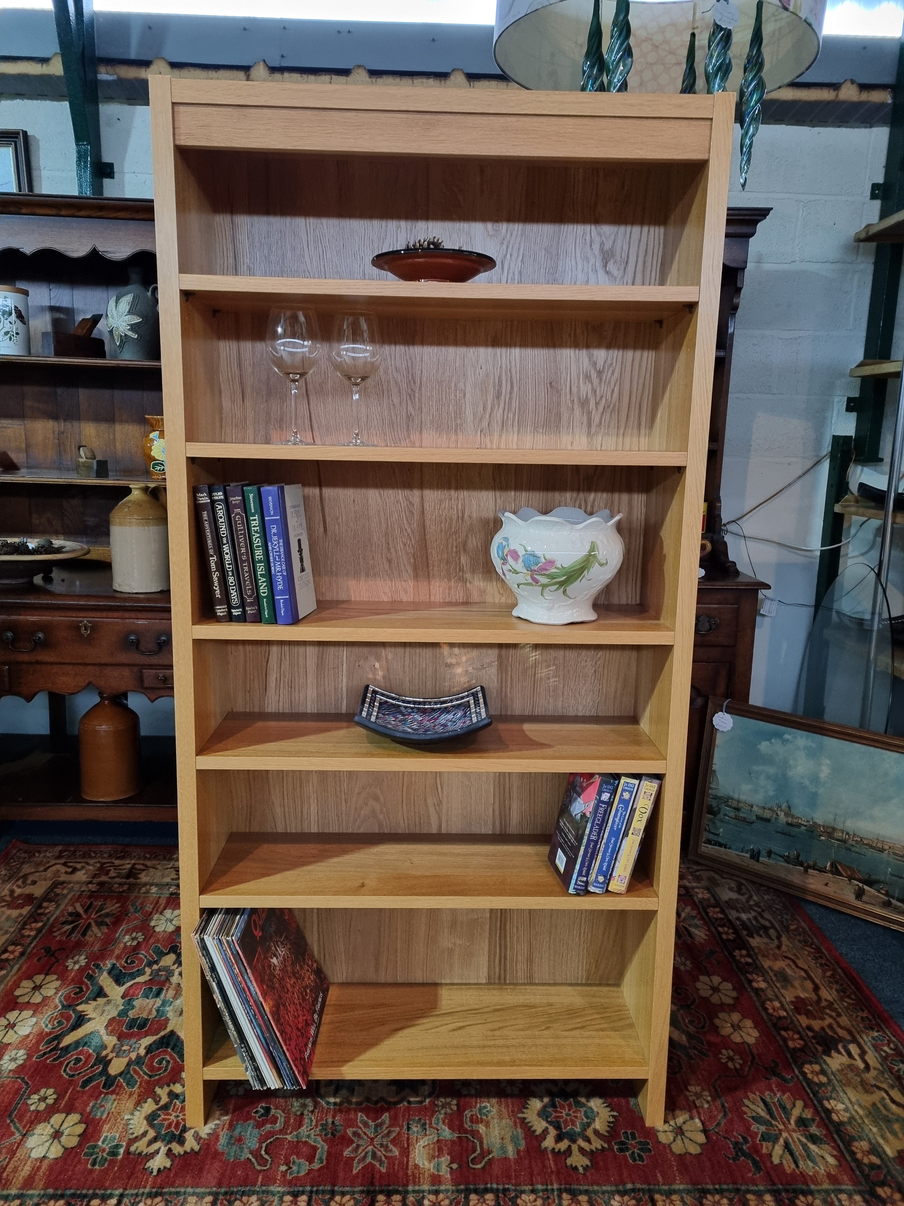 Light oak bookcase | Charlotte Rose Interiors